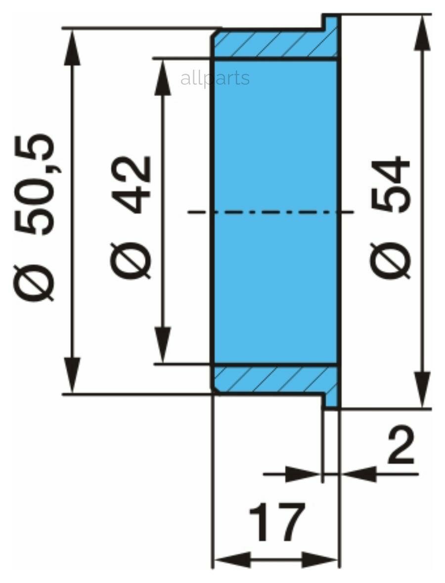 BPW 0311304110 втулка пальца рессоры !42х54/50x17 \BPW