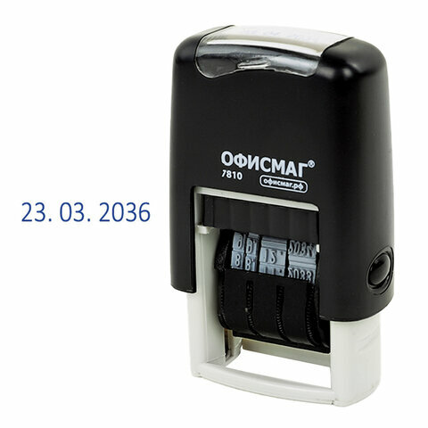 Датер-мини офисмаг, месяц цифрами, оттиск 22х4 мм, "Printer 7810 BANK", 271926