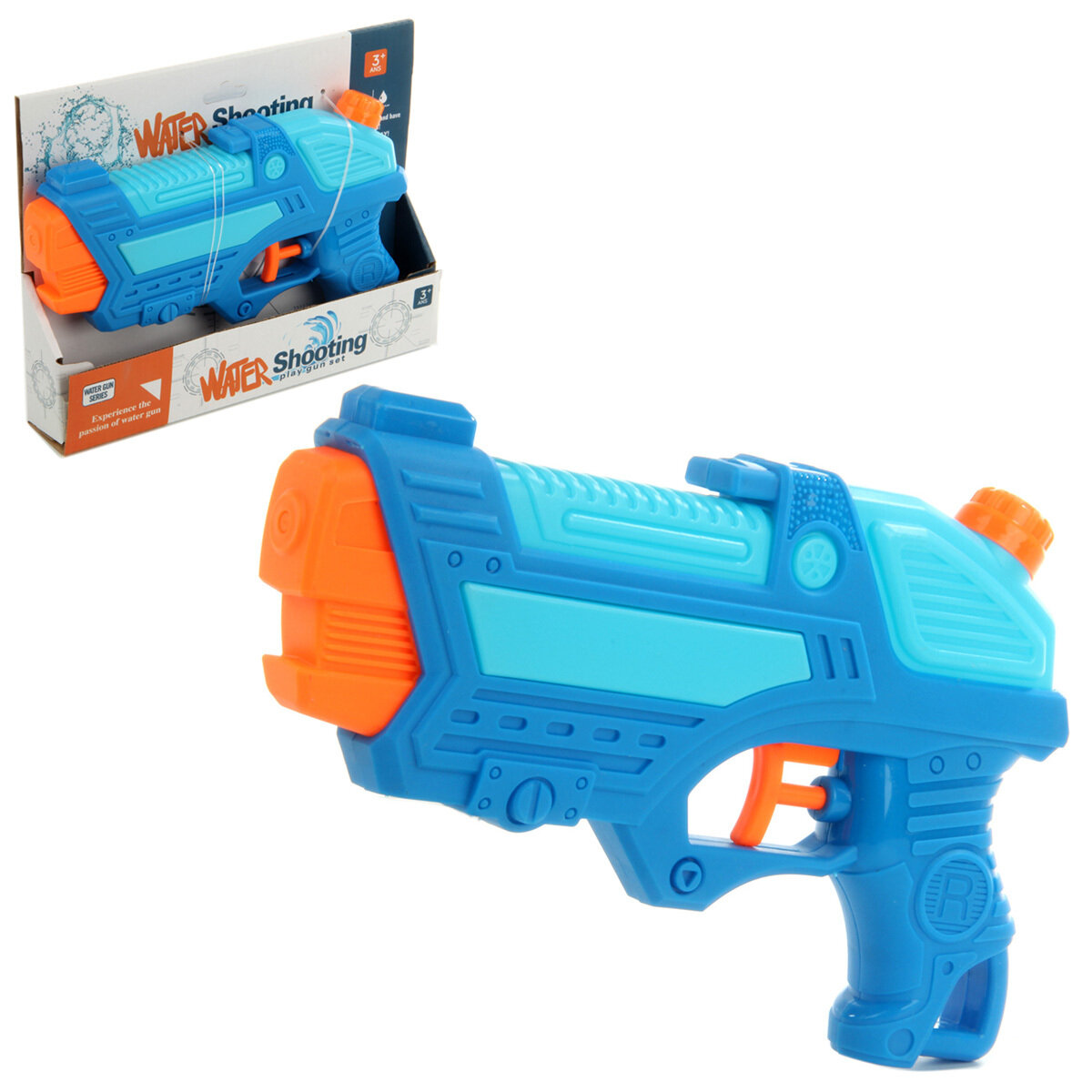 Водный пистолет бластер автоматический, 22 см, Veld Co / Водяная пушка / Детское оружие с водой