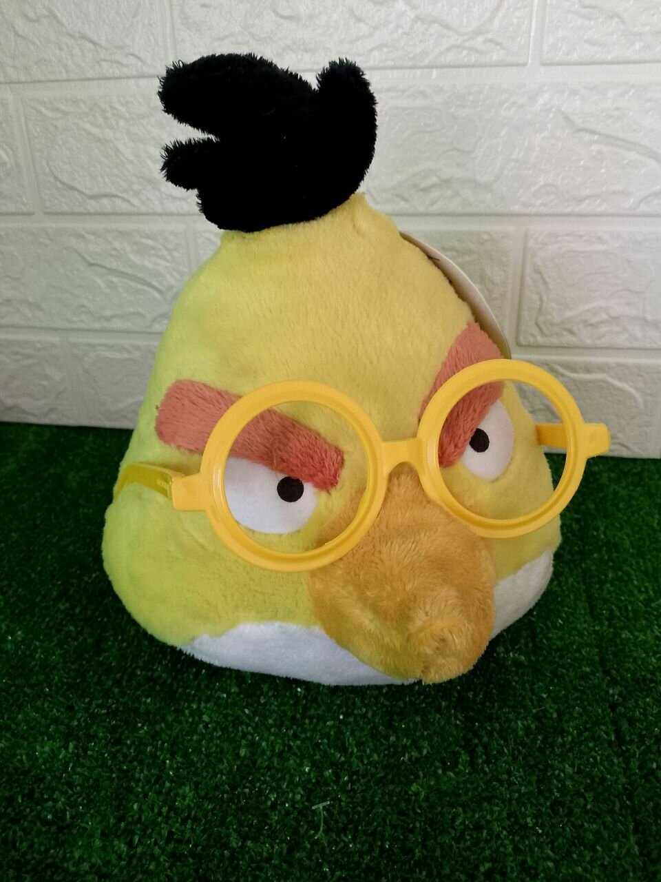 Мягкая игрушка "Angry Birds" chack, Энгри Бёрдс ЧАК жёлтая птица. Без звука!