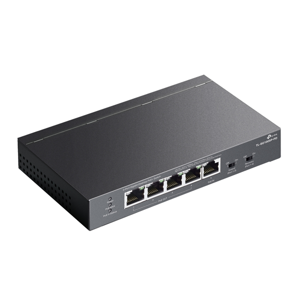 TP-LINK TL-SG1005P-PD 5-Port Gigabit Desktop PoE+ Switch