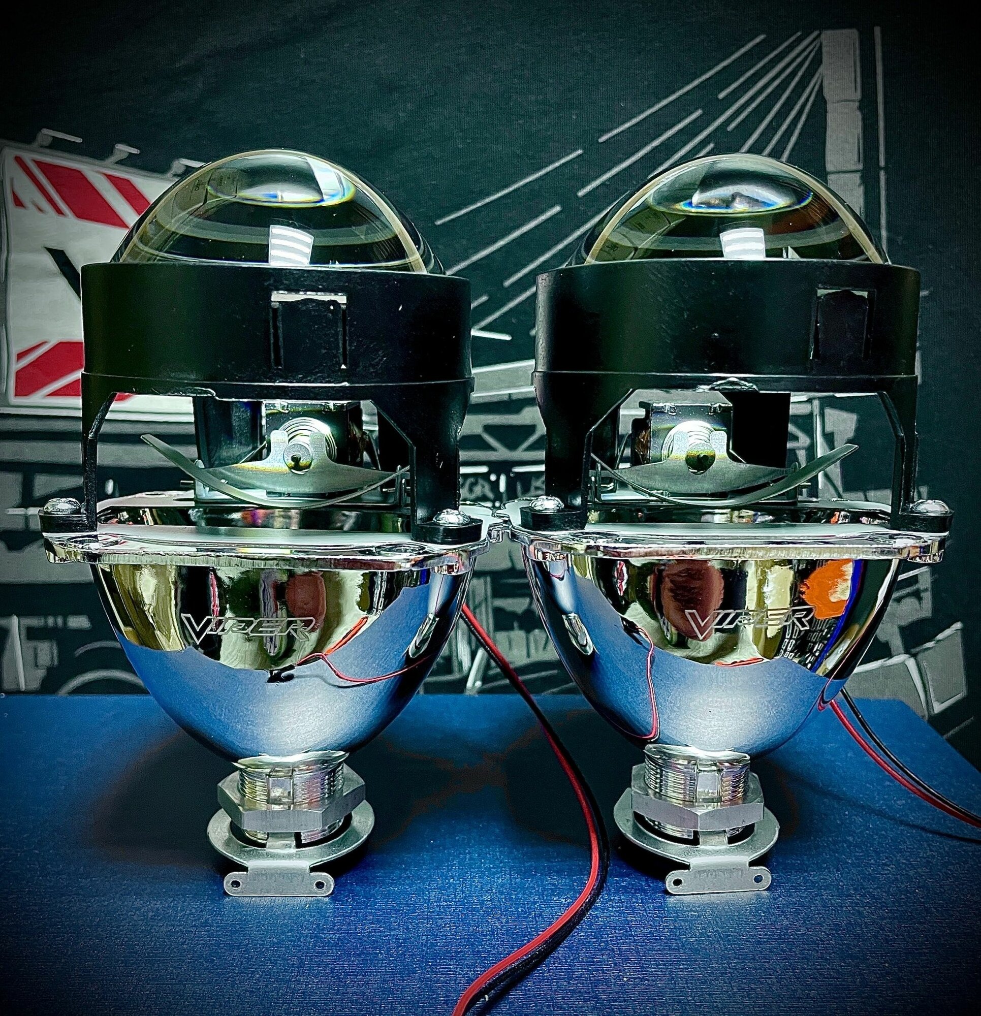 Универсальные Би-линзы Viper 2.5 дюйма Цоколь H1 (комплект)