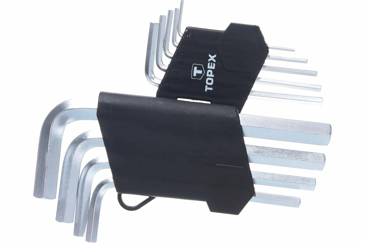 TOPEX Ключи шестигранные 1.5-10 мм, набор 9 шт. 35D955