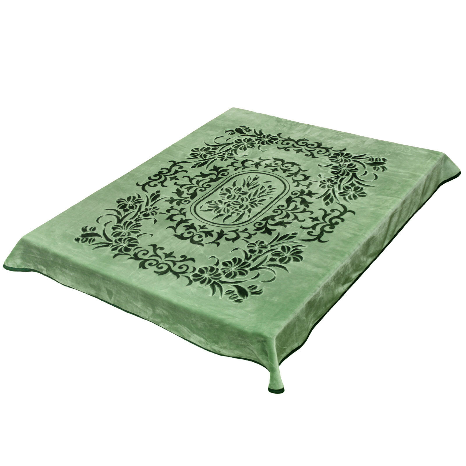 Пледы и покрывала Smoon Плед стриженый "Фисташка" 200x240 евро Смун