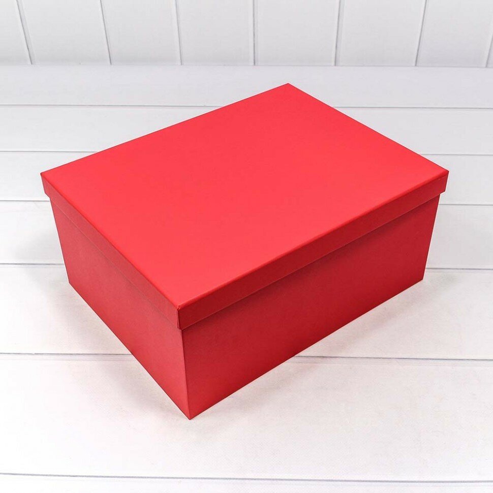 Коробка прямоугольная 17*11*6,5см цвет красный
