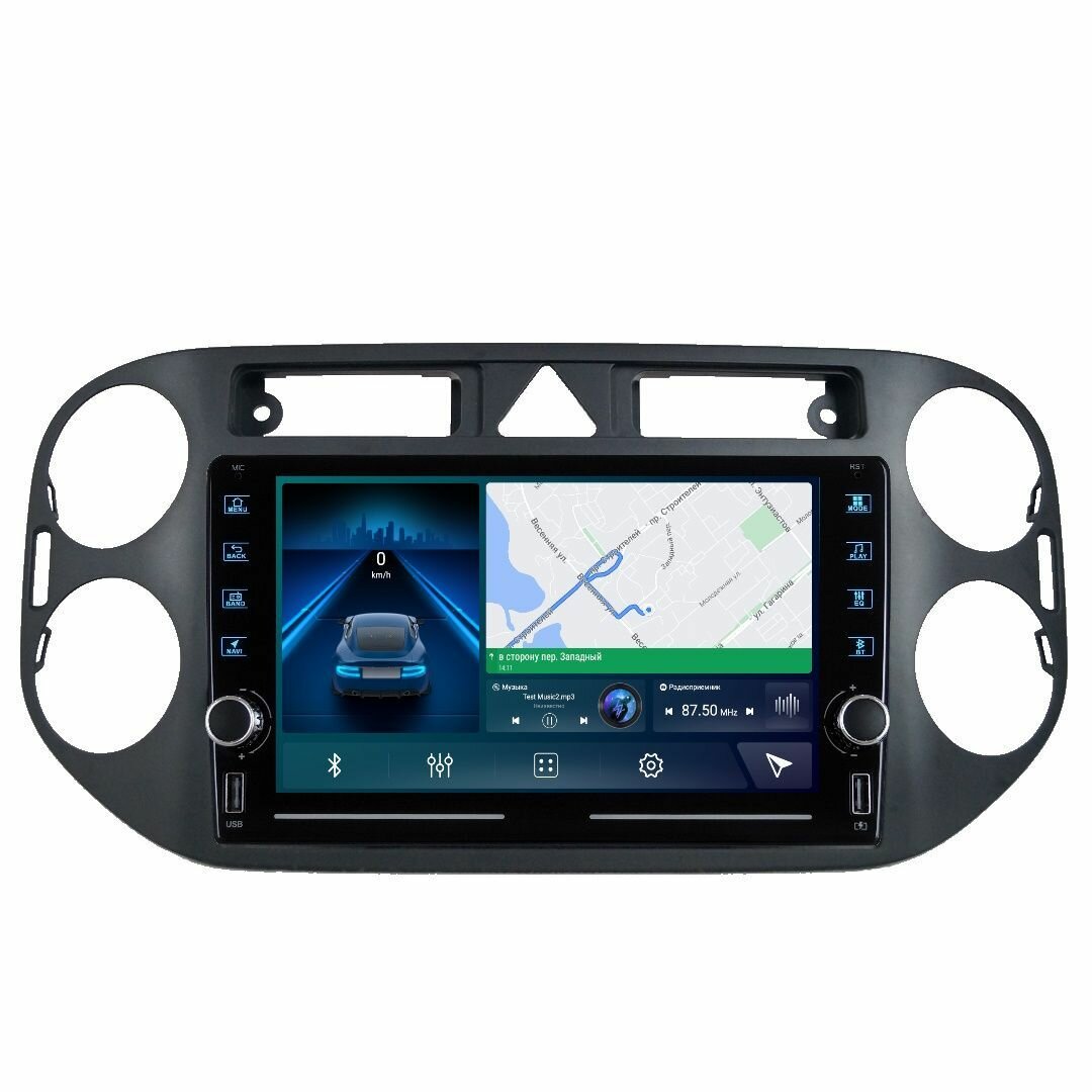 Магнитола R320 Volkswagen Tiguan 1 2007-2011, Golf Plus 2004-2014 с Android 13, 4/64Gb память, 8 ядерный процессор, Carplay, DSP, 4G модем (Sim)