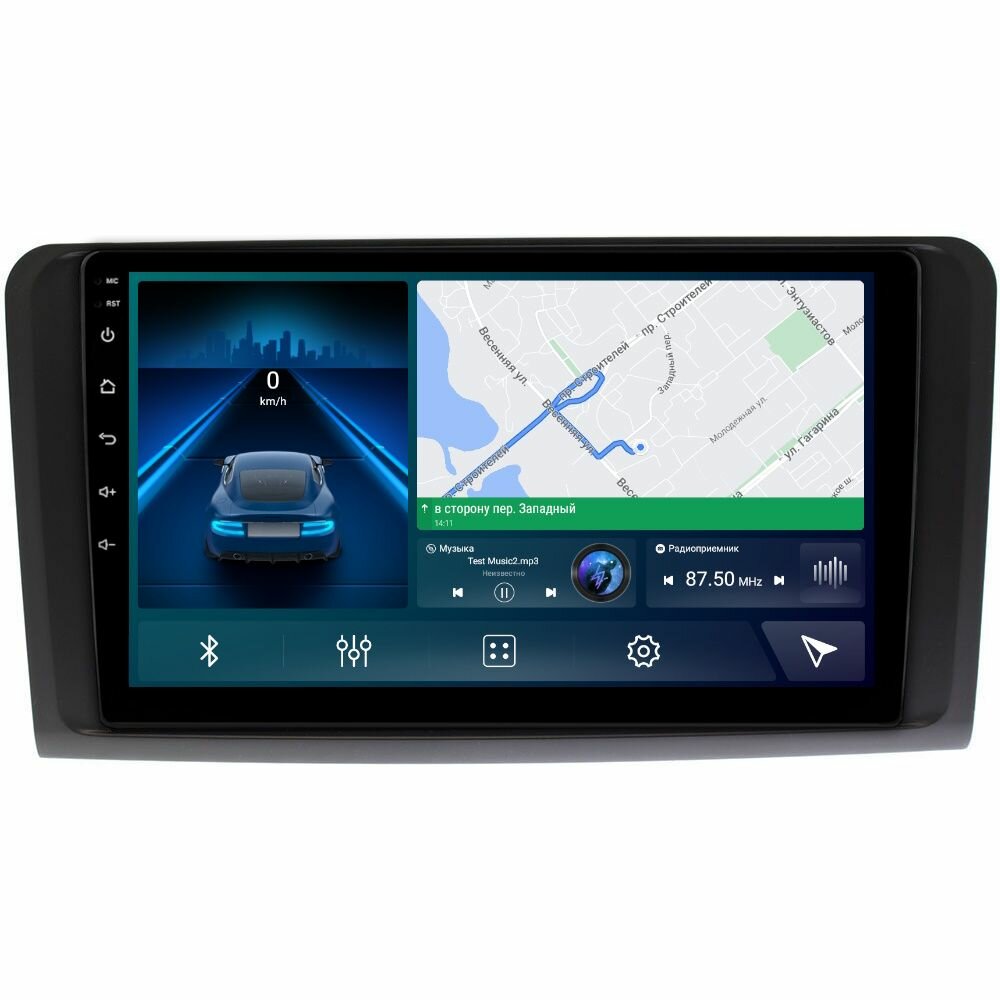 Магнитола CRS-300 Mercedes-Benz GL-Class (X164), ML-Class (W164) 2005-2011 - Android 13 - Процессор 8 ядер - Память 4+64Gb - Carplay - DSP 36 полос - 4G(Sim)