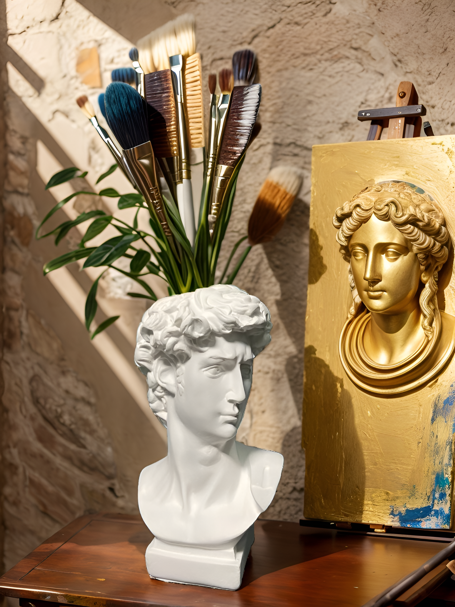 Кашпо мини голова Давида