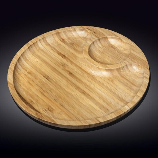 Блюдо Wilmax England 2-х секционное 45,5 см бамбук