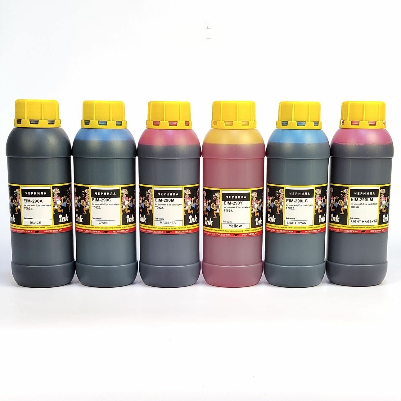 Чернила ink-mate EIM-290 для Epson Stylus Photo P50 T50 T59 PX660, 1410 R270 R290 TX650 PX730WD PX830FWD, RX610 RX615 R390 и RX590 R295 RX690 PX700W Claria принтеров 6х500мл