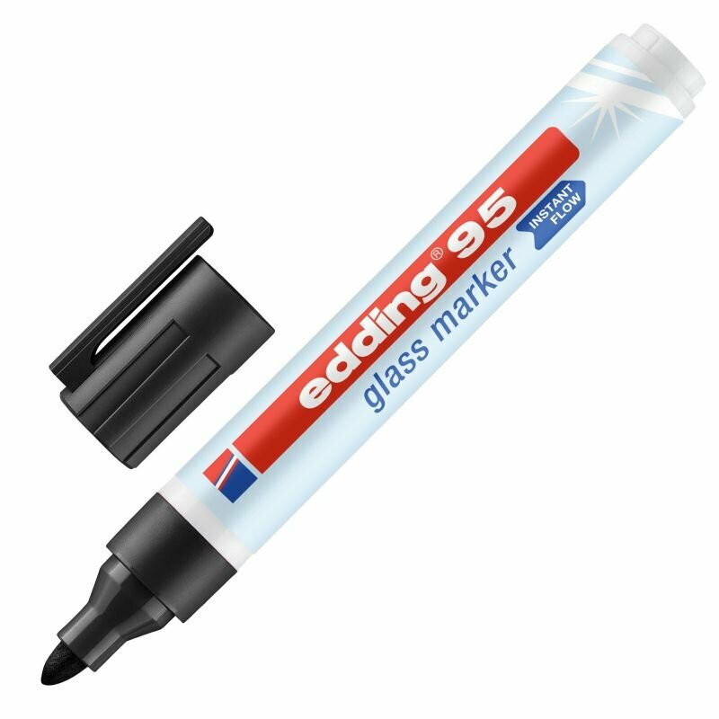 Edding Маркер для стеклянных досок, черный