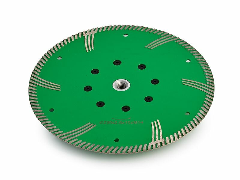 Диск алмазный по граниту d230 с фланцем М14