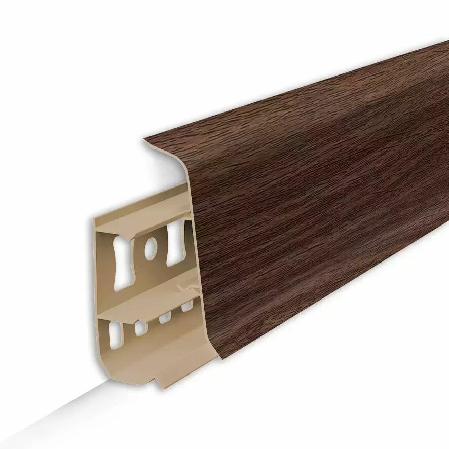 Плинтус напольный ПВХ ИД-П55, длина 2200 мм