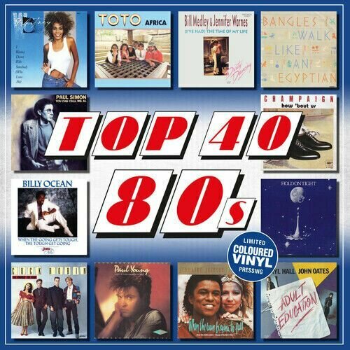 Пластинка виниловая Various "Top 40 - 80s" (COLOURED) LP
