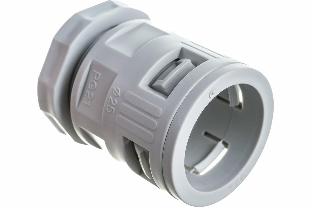 Вводная муфта Промрукав для гофрированных труб, серая, ВМ-ГТ-25, 1 шт, PR08.3270