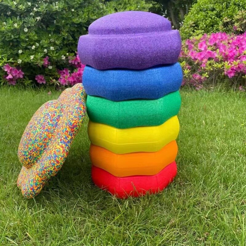 Балансировочные полусферы детские игровые Набор + Балансборд в крапинку