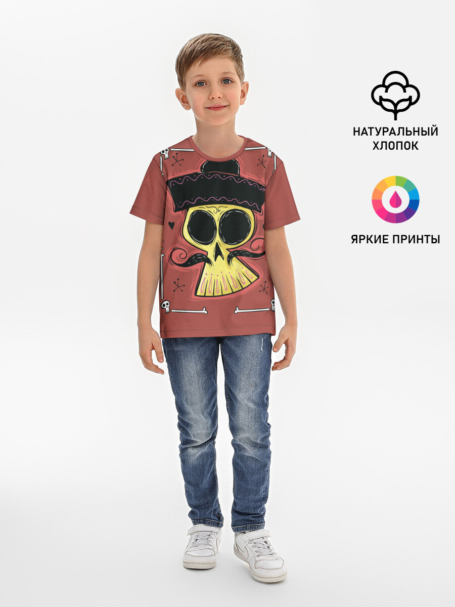 Футболка хлопковая детская Dia de los Muertos