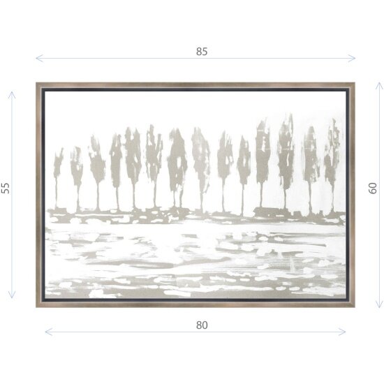 Картина Декор Депо Константина Малютина Вдоль дороги Матовый холст в раме 60х85 см