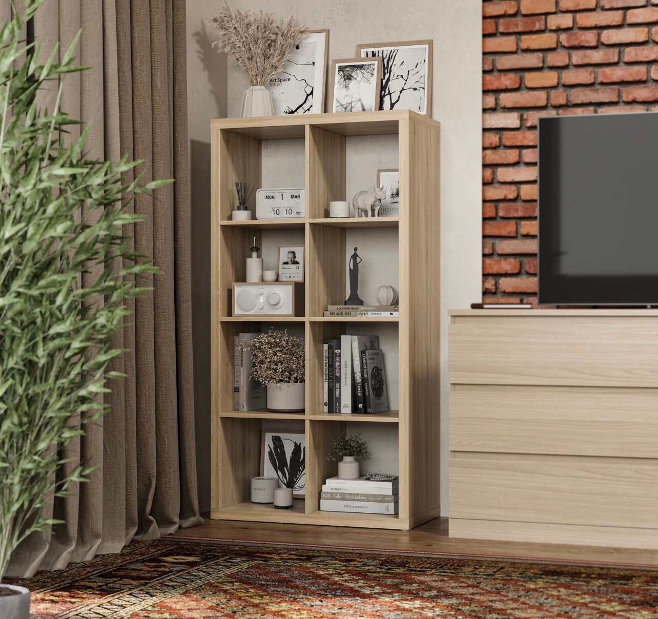 KALLAKS/фора IKEA Стеллаж 8 ячеек