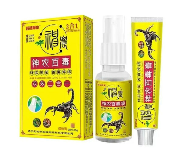 Крем + спрей "Шен Но Бай Ду" 15g + 30ml