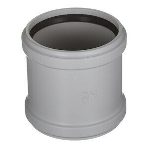 Муфта d110 мм пластиковая ремонтная шумопоглощающая для внутренней канализации