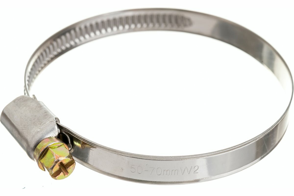 Россна Хомут червячный 50 х 70 5шт мм 3/4 нержавеющая сталь Р860723 DIY