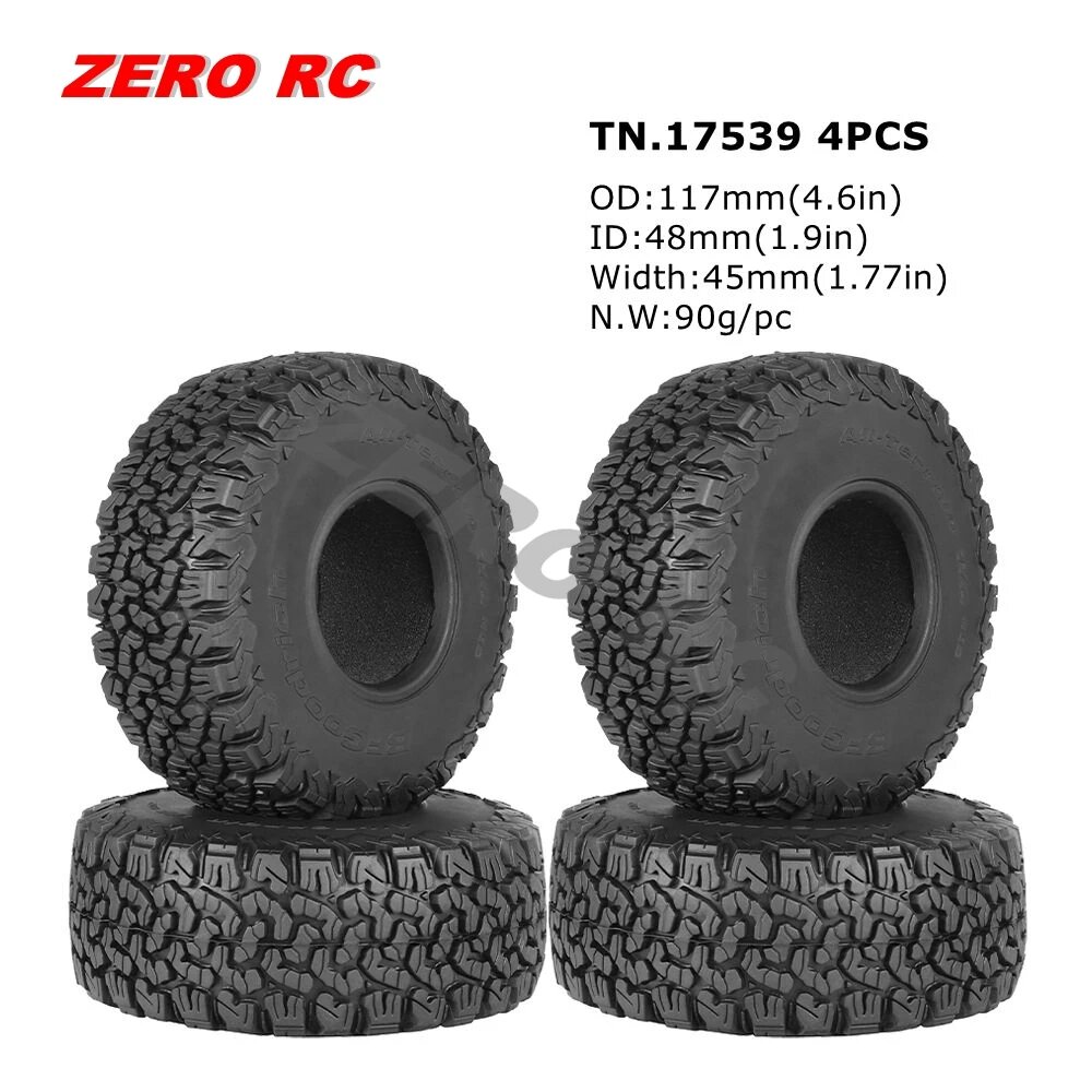 Шины RC 1/10, 1.9" TN17539-4PCS
