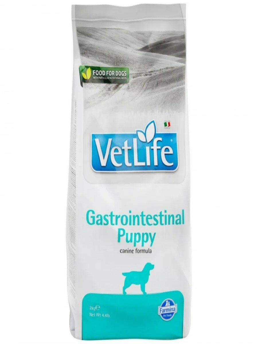 Farmina Корм сухой Vet Life Dog Gastro-Intestinal Puppy для щенков с нарушением пищеварения 2 кг