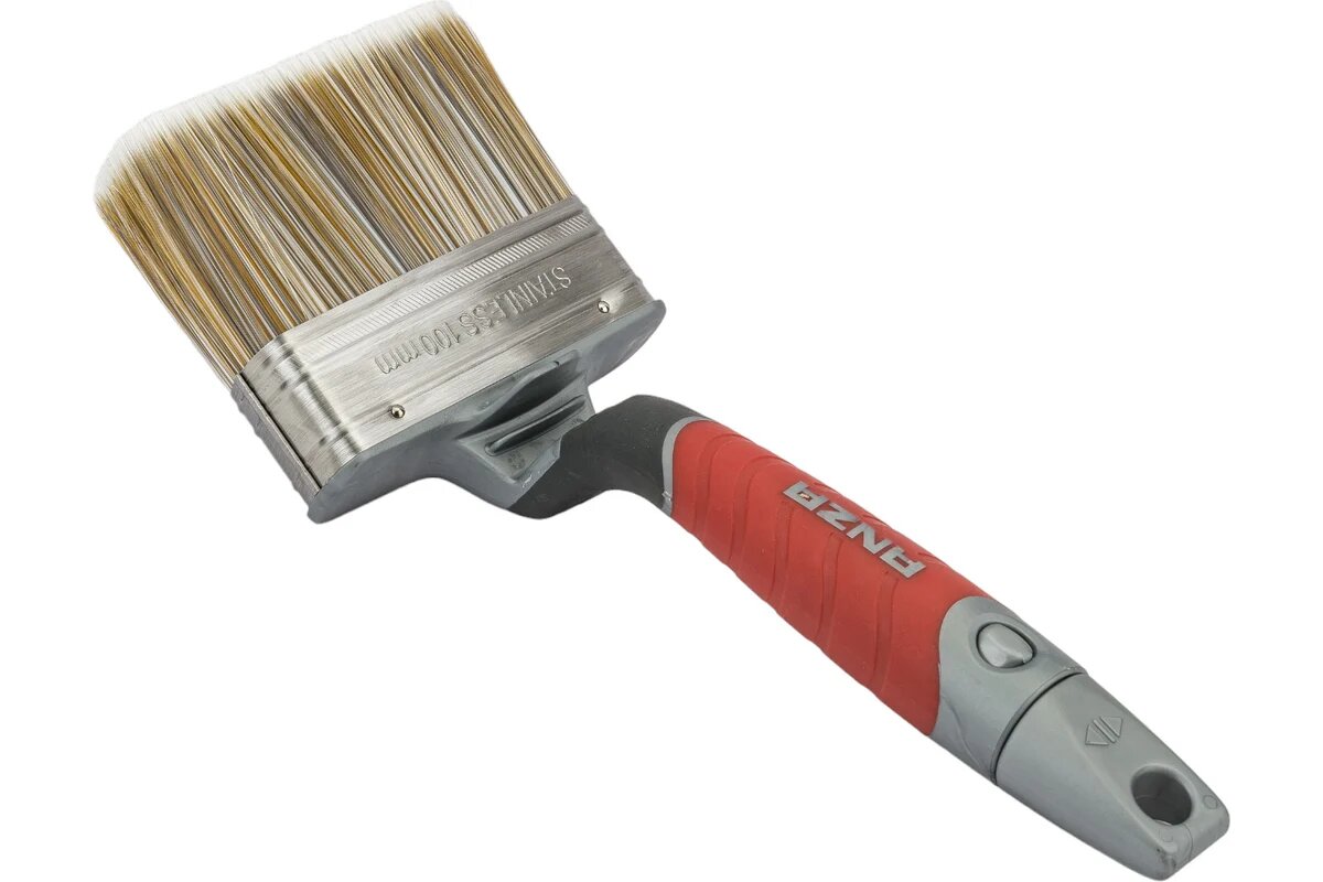 Anza ELITE изогнутая кисть для наружных работ 100 мм, модель 347590, синтетический ворс