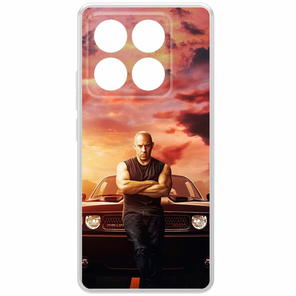 Чехол-накладка Krutoff Clear Case Форсаж. Доминик Торетто для Xiaomi 14T Pro