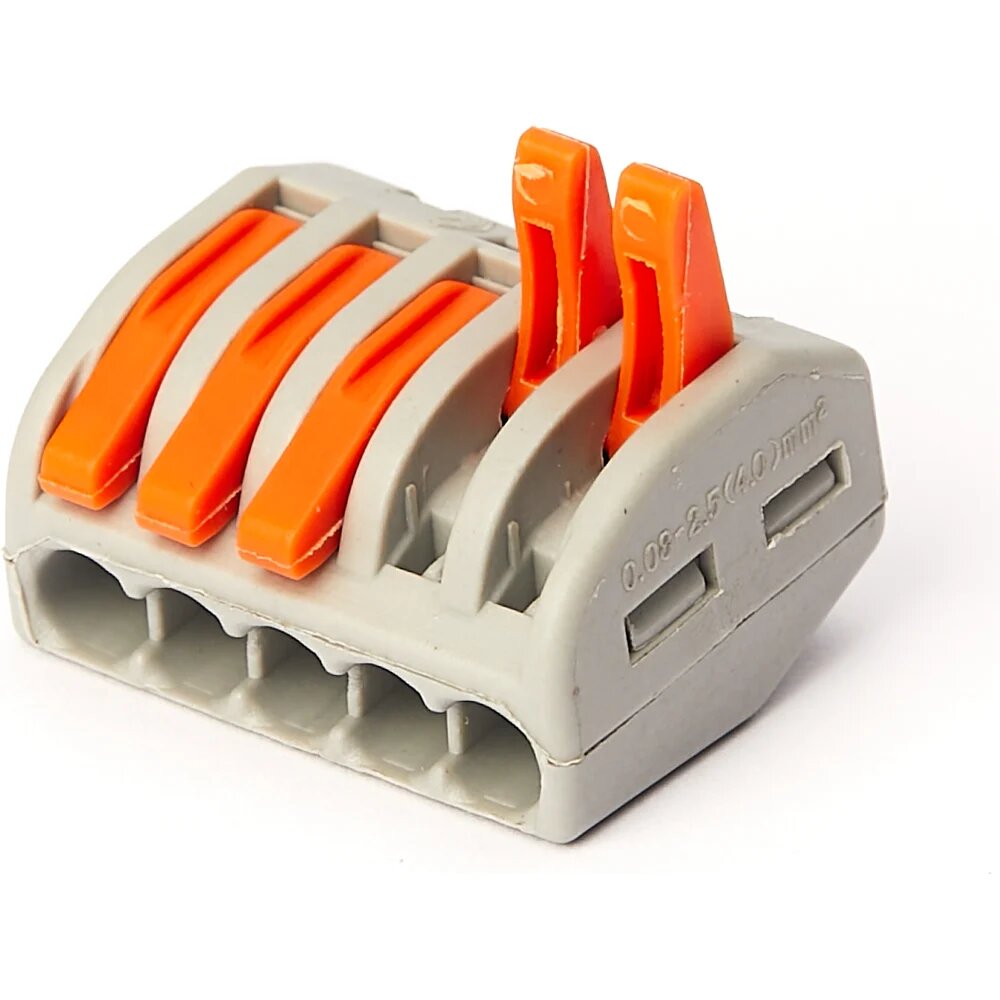 Клемма соединительная ALTECH LBB222-415, 10шт, ZIP пакет, Зажим проводников в клемме осуществляется при помощи рычагов