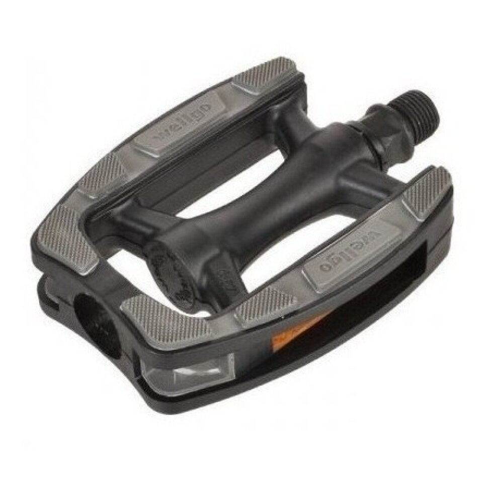 Педали WELLGO C157, пластик/Kraton, 9/16" ось из бористой стали, чёрный