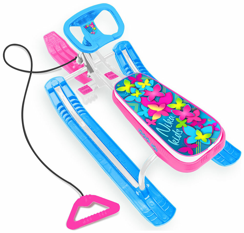 Снегокат Ника Тимка спорт (1+ ТС1+) с бабочками 3D