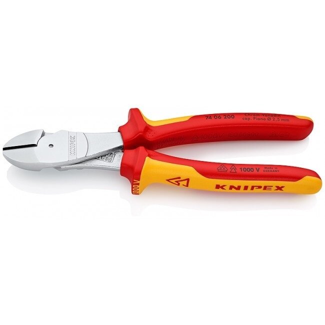 Knipex Кусачки боковые VDE особой мощности 200 мм KN-7406200
