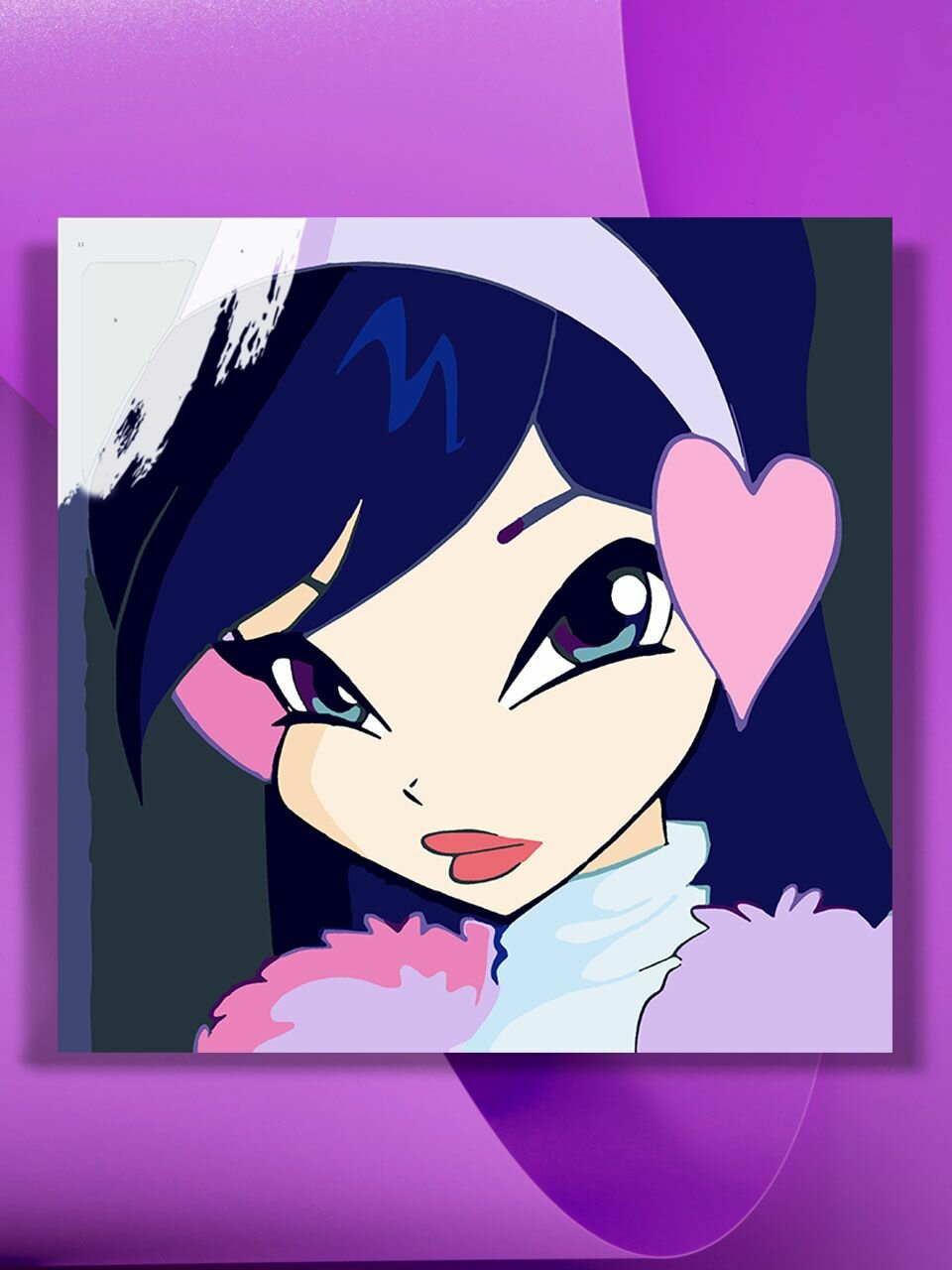 Картина по номерам на холсте WinX - Муза, 40 х 40 см