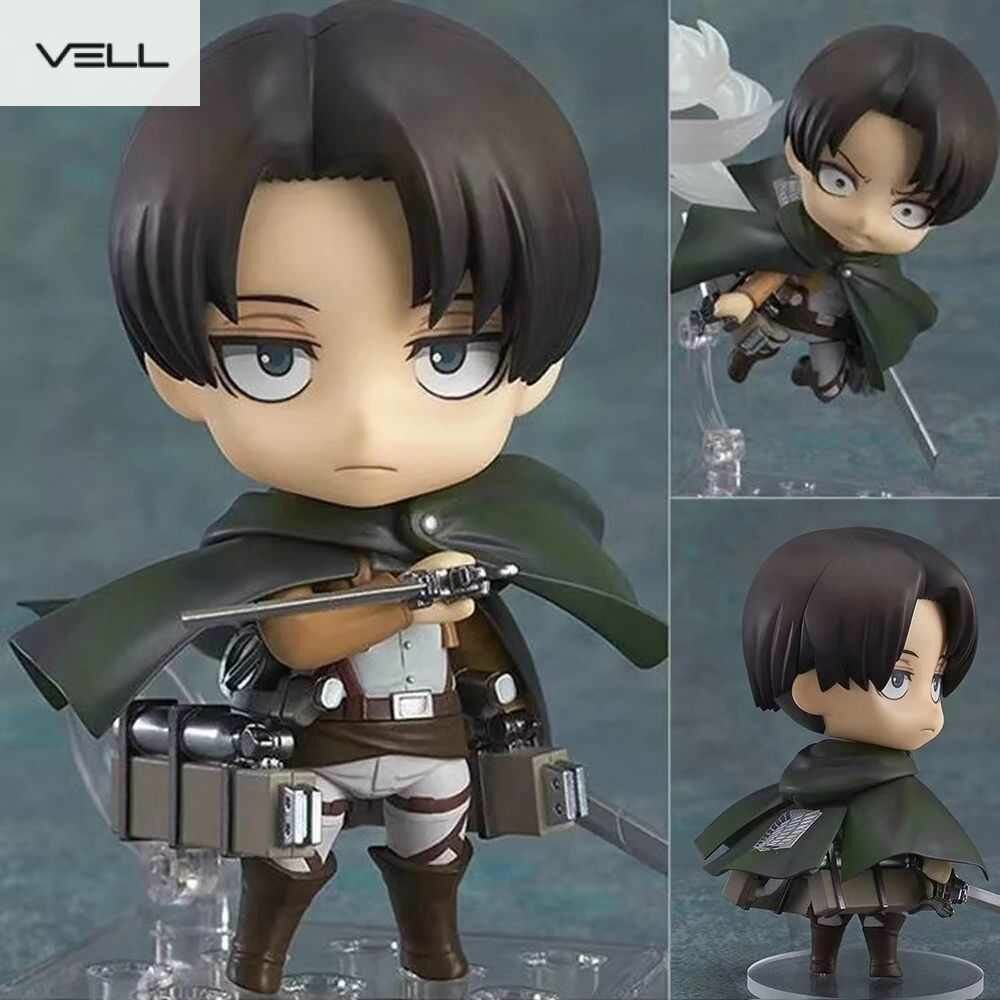 Фигурка нендороида атака титанов обзорные культуры леви Акkерман / Attack on Titan Levi Ackerman Подарки для болельщиков 10 см VELL