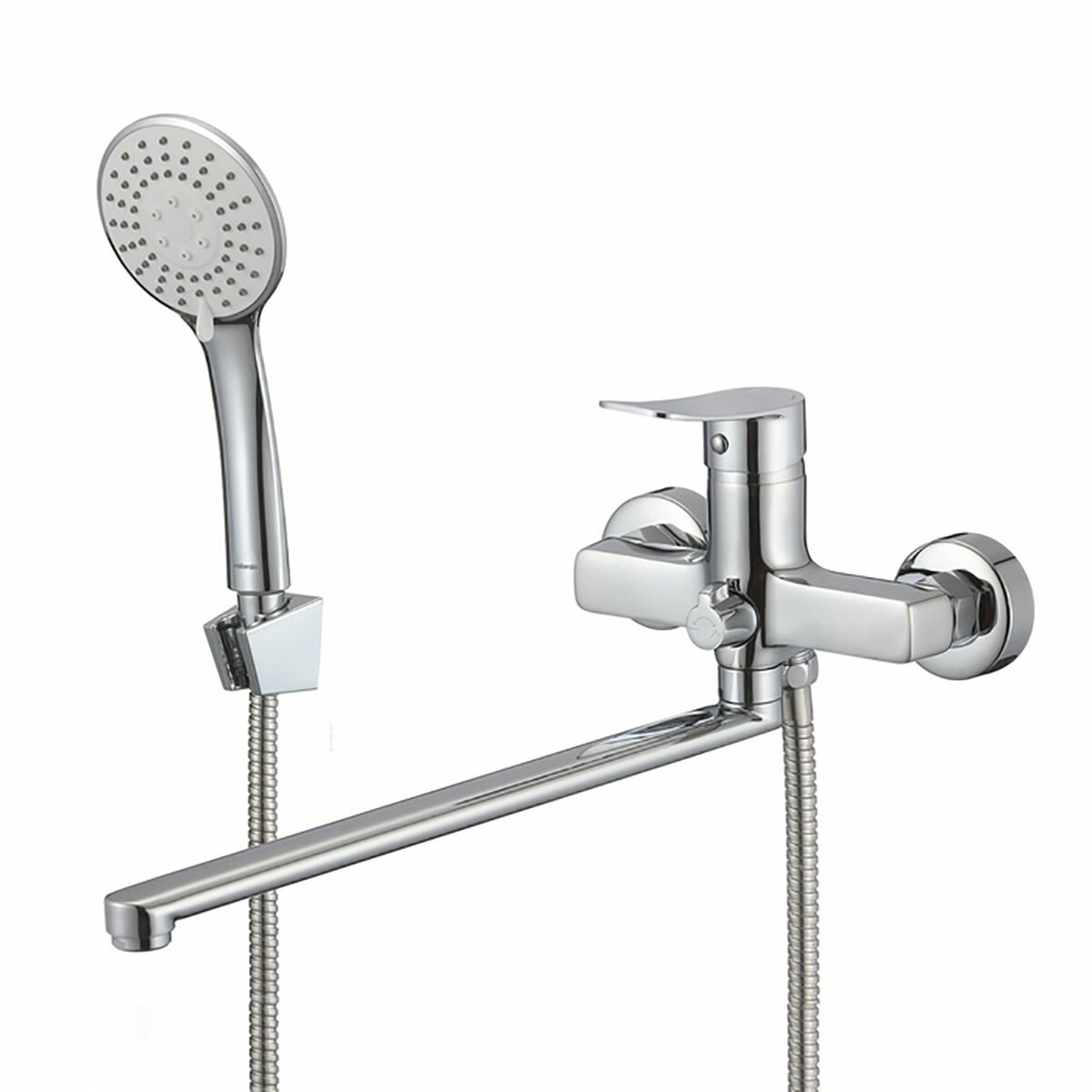 Смеситель для ванны с душем Milardo Demi DEMSB00M10, с длинным изливом, хром