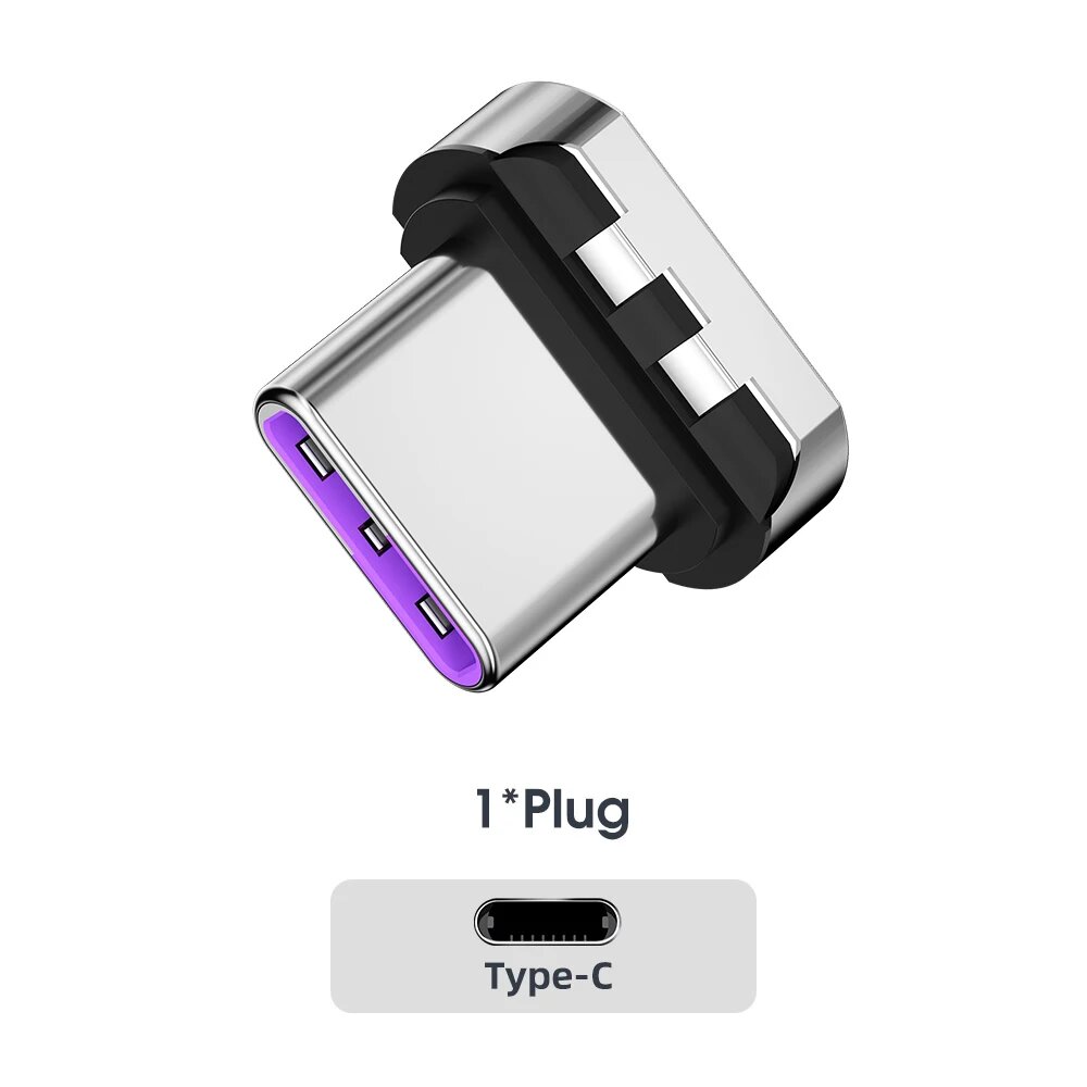 Кабель USB C PD 65 Вт Магнитный шнур USB Type C для синхронизации данных для телефонов Huawei Samsung Xiaomi Магнитный кабель 1 м, Type C plug