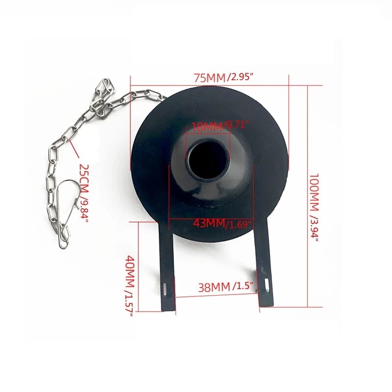 Сменный резиновый клапан для дренажа туалета, Универсальный клапан для ванной комнаты, регулируемый резервуар, крышка Q84D