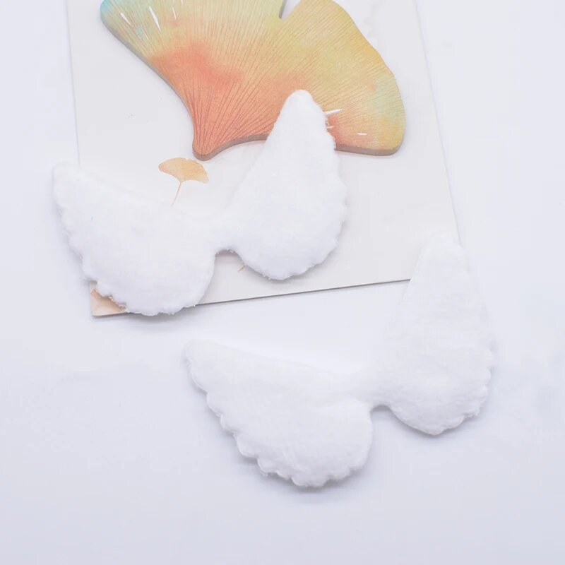 Набор из 10 аппликаций Kawaii пушистых крыльев ангела Diy Super Paradise 7*4.5 см Белый, White
