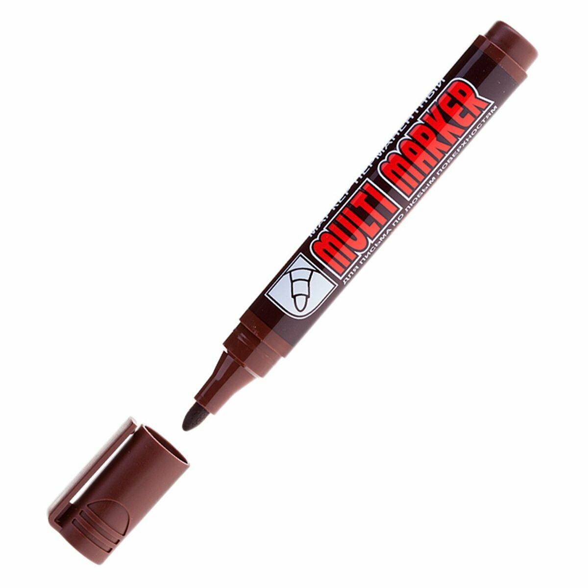 Маркер перманентный Crown Multi Marker (3-5мм, круглый наконечник, коричневый) (CPM-800)