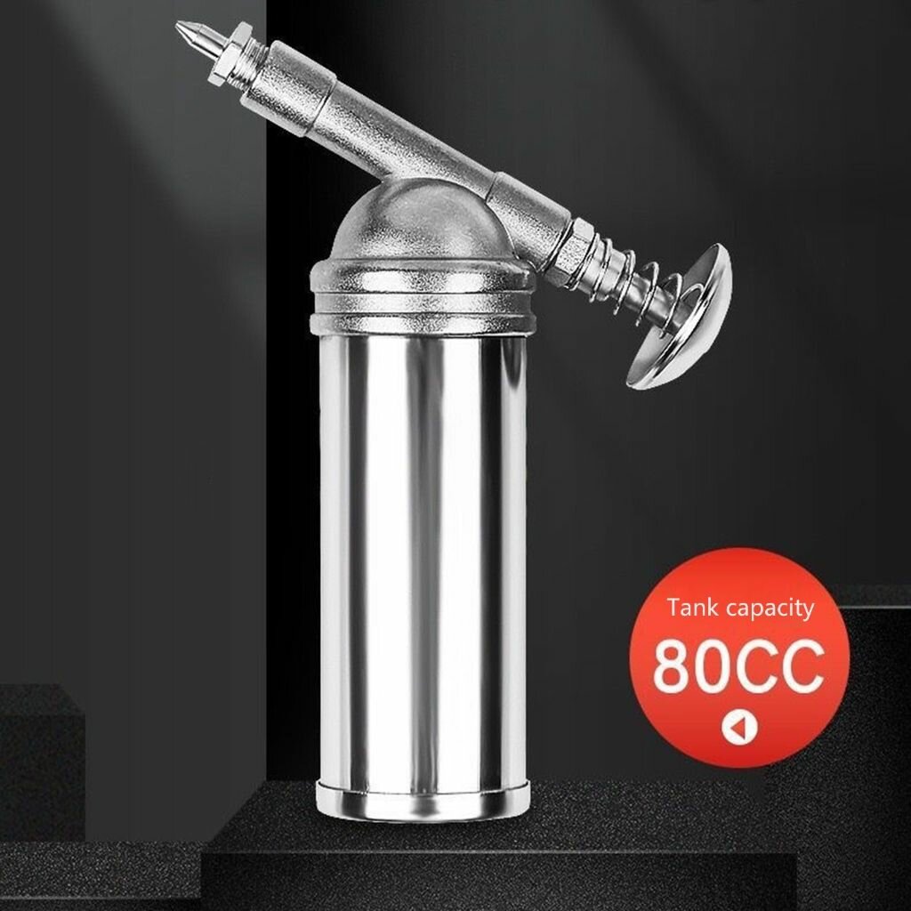 Металлические шприцы для консистентной смазки, ручная масленка объемом 80 куб. см с клапанами высокой точности