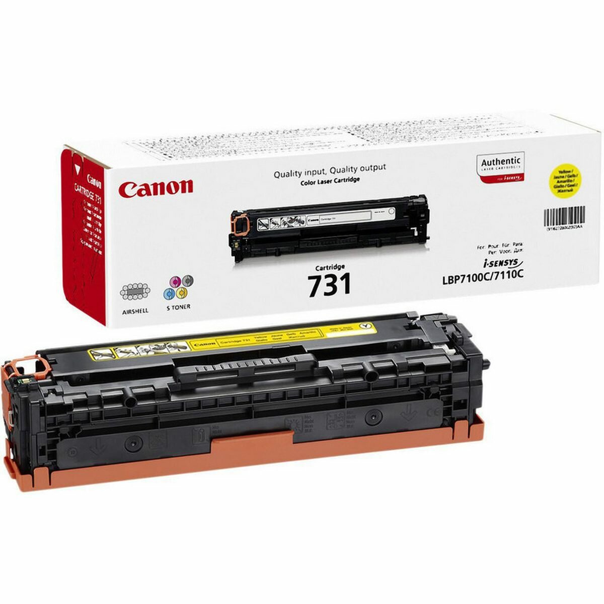 Картридж оригинальный Canon 731 (1500 страниц) желтый (6269B002)