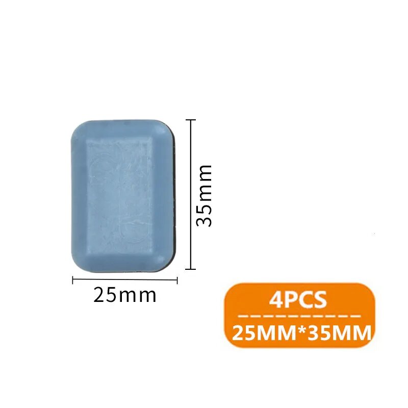 Слайдеры мебельные самоклеящиеся 25x35mm, 4шт