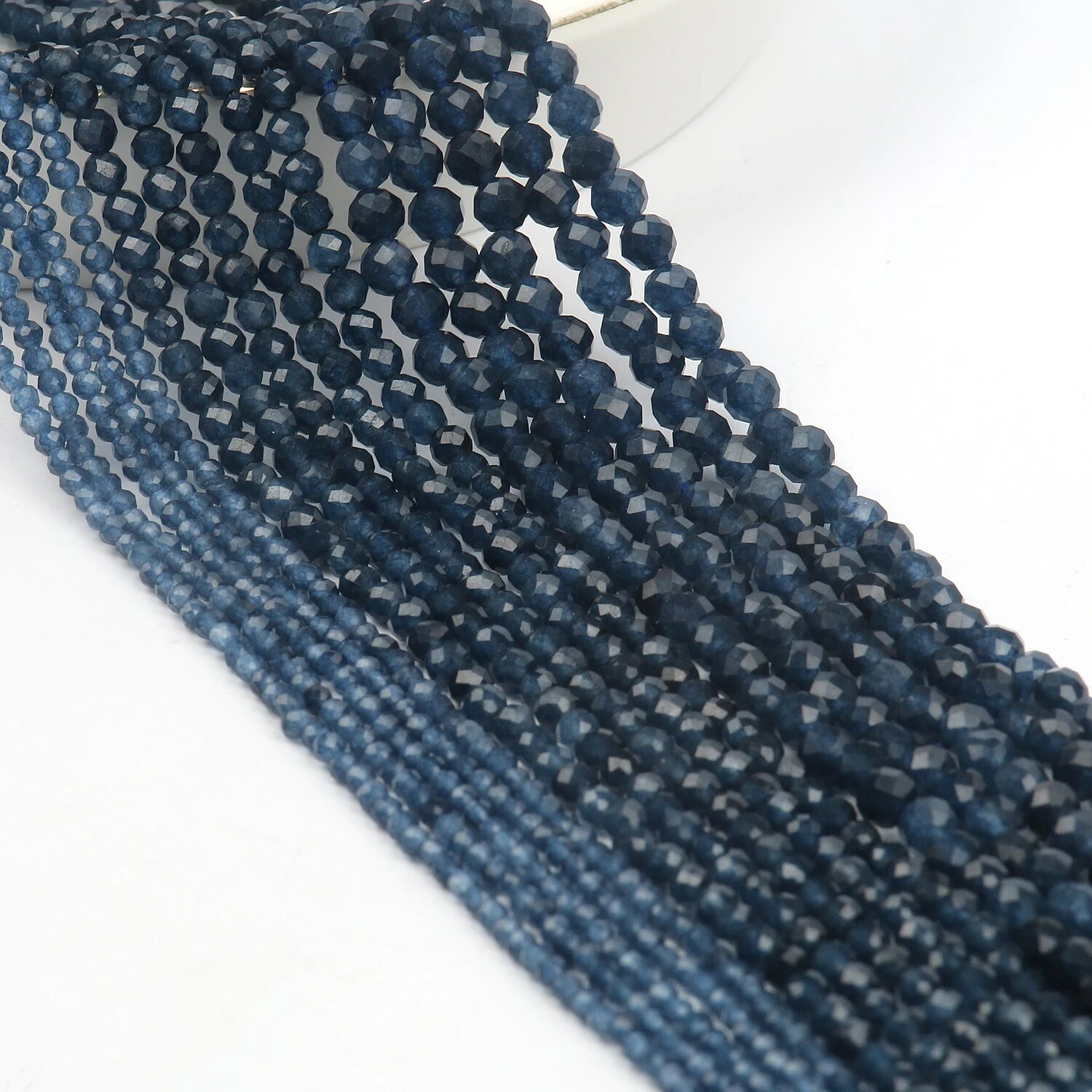 Рубиновые бусины nociuciu 2/3/4 мм Темно-синий, 4mm 92pcs, sapphire