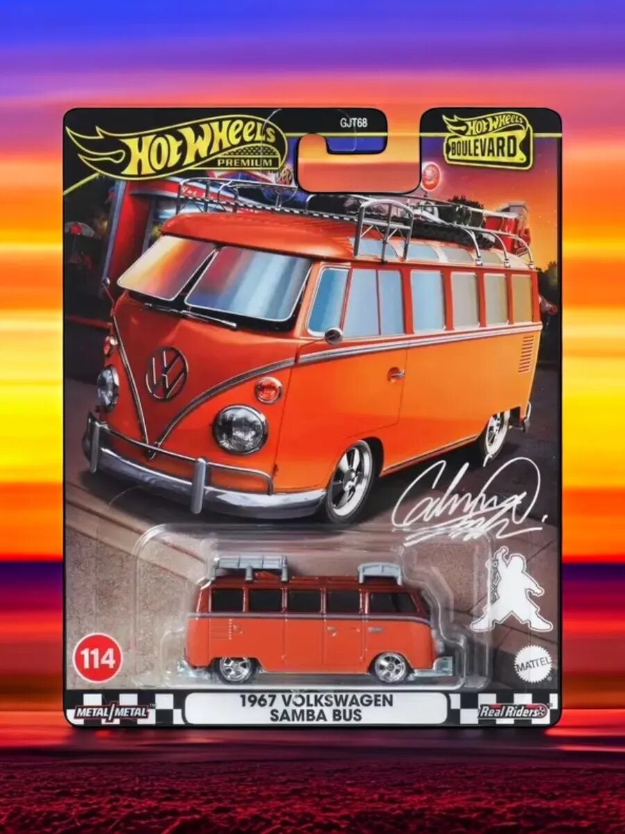 Металлическая машинка Premium 1967 Volkswagen Samba Bus YZ