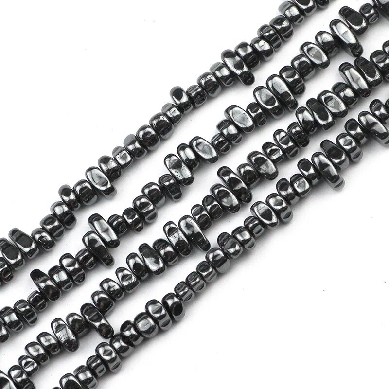 Бусины из гематита 4-10 мм JHNBY Natural black