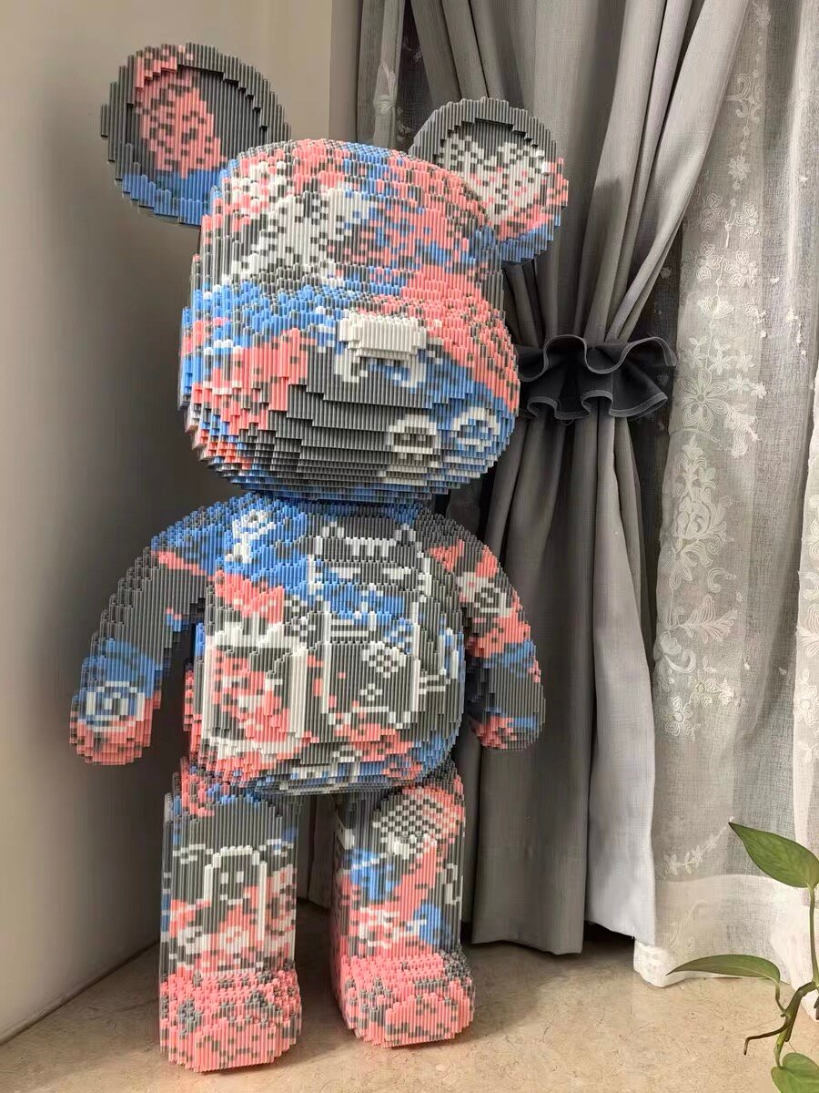 3д конструктор медведь, 80см, BearBrick
