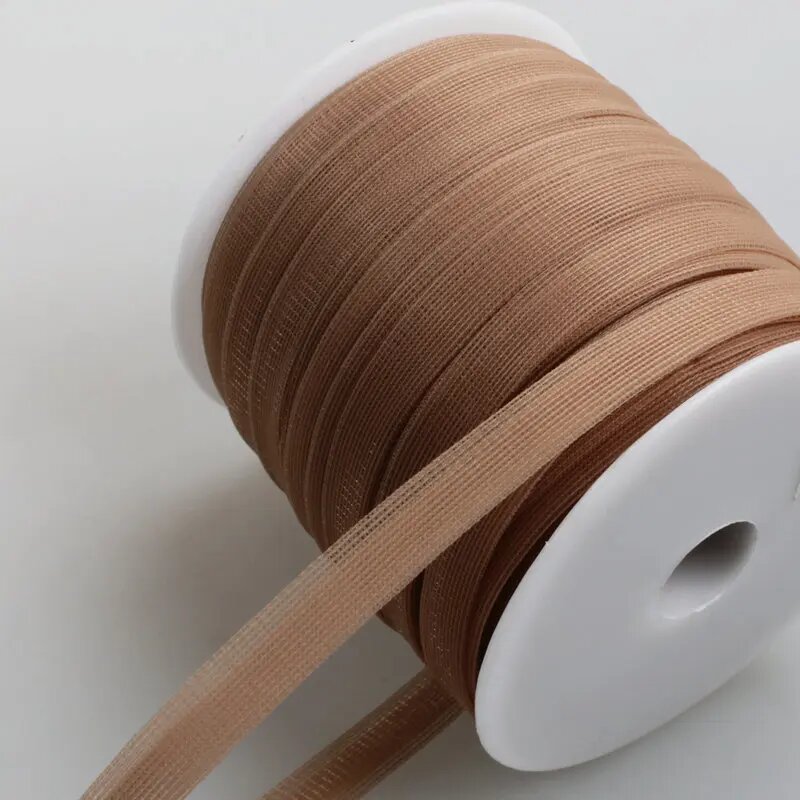 Лента полиэстерная, цвет dark nude, 10 ярдов