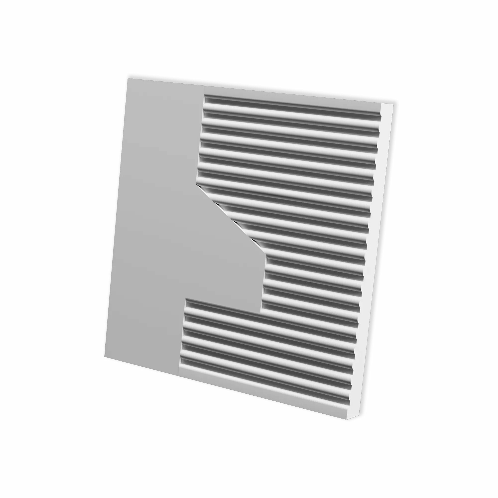 3D стеновая панель из гипса MECCANO-5 артикул E-0260 от Artpole